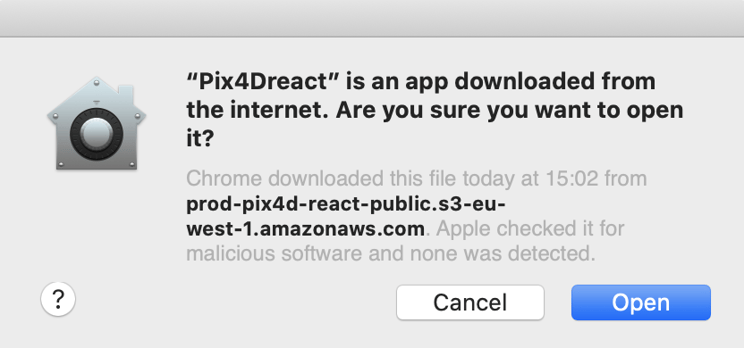 Software download and installation - PIX4Dreact